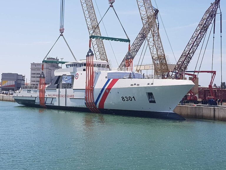 PCG holds sailing demonstration of BRP Gabriela Silang in Manila Bay ...